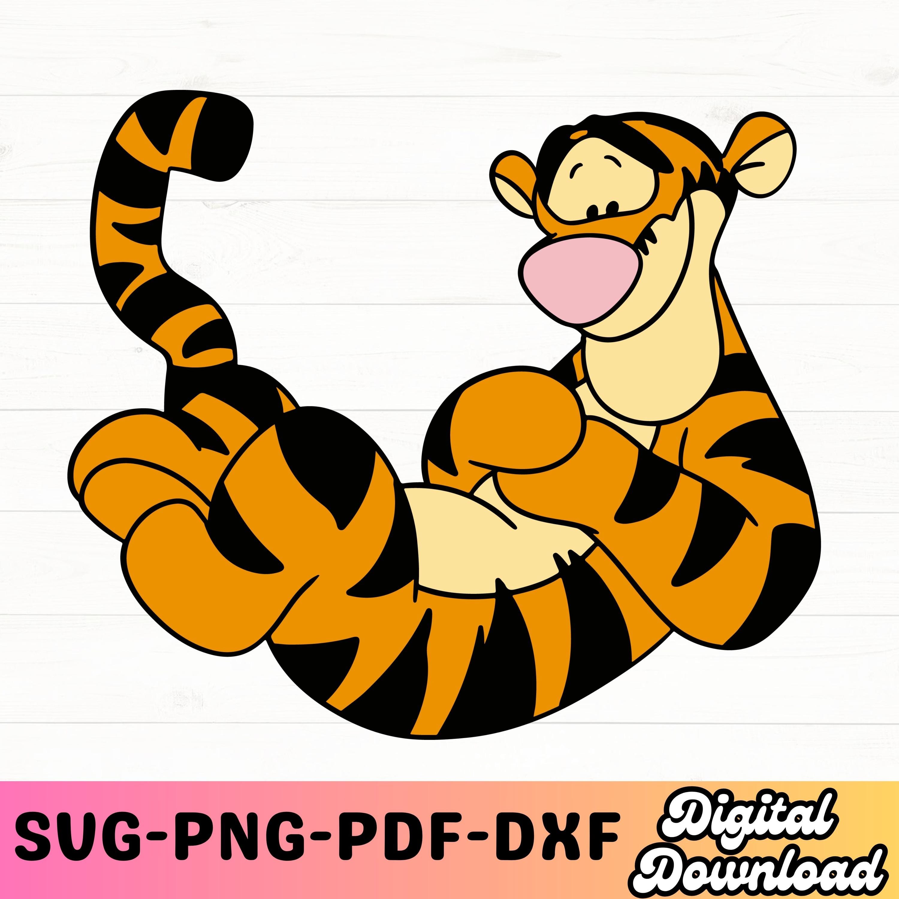 Tigger Svg, Png, Pdf, Eps, Dxf - Etsy