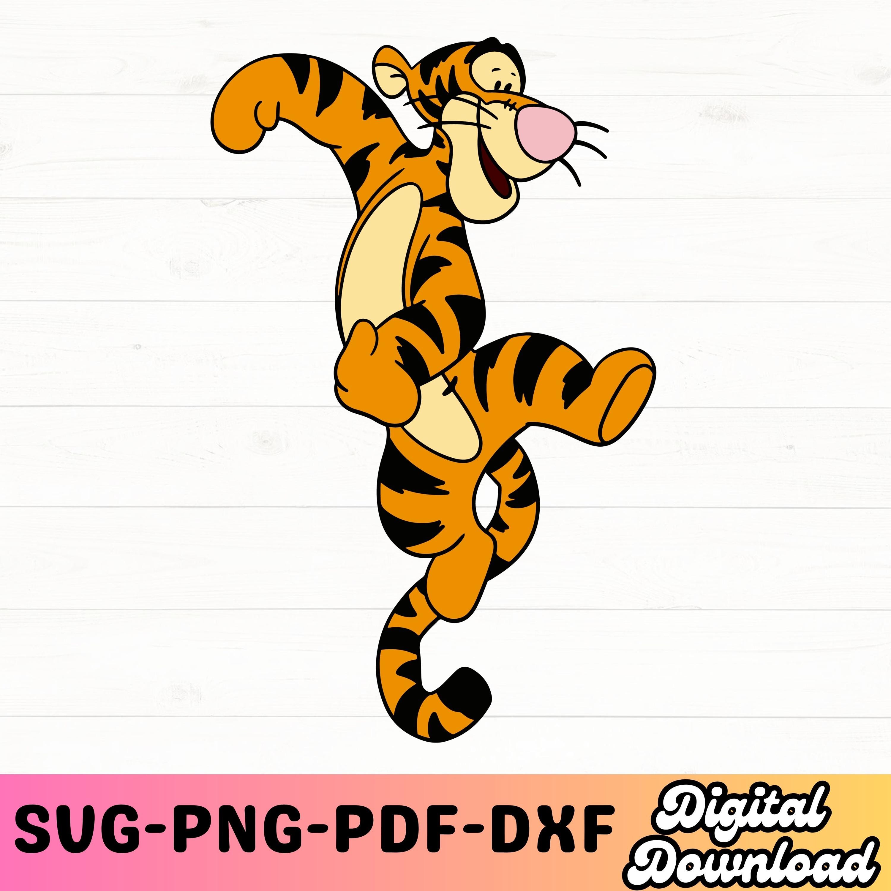 Tigger Svg, Tigger Face Svg, Png, Pdf, Eps, Dxf - Etsy