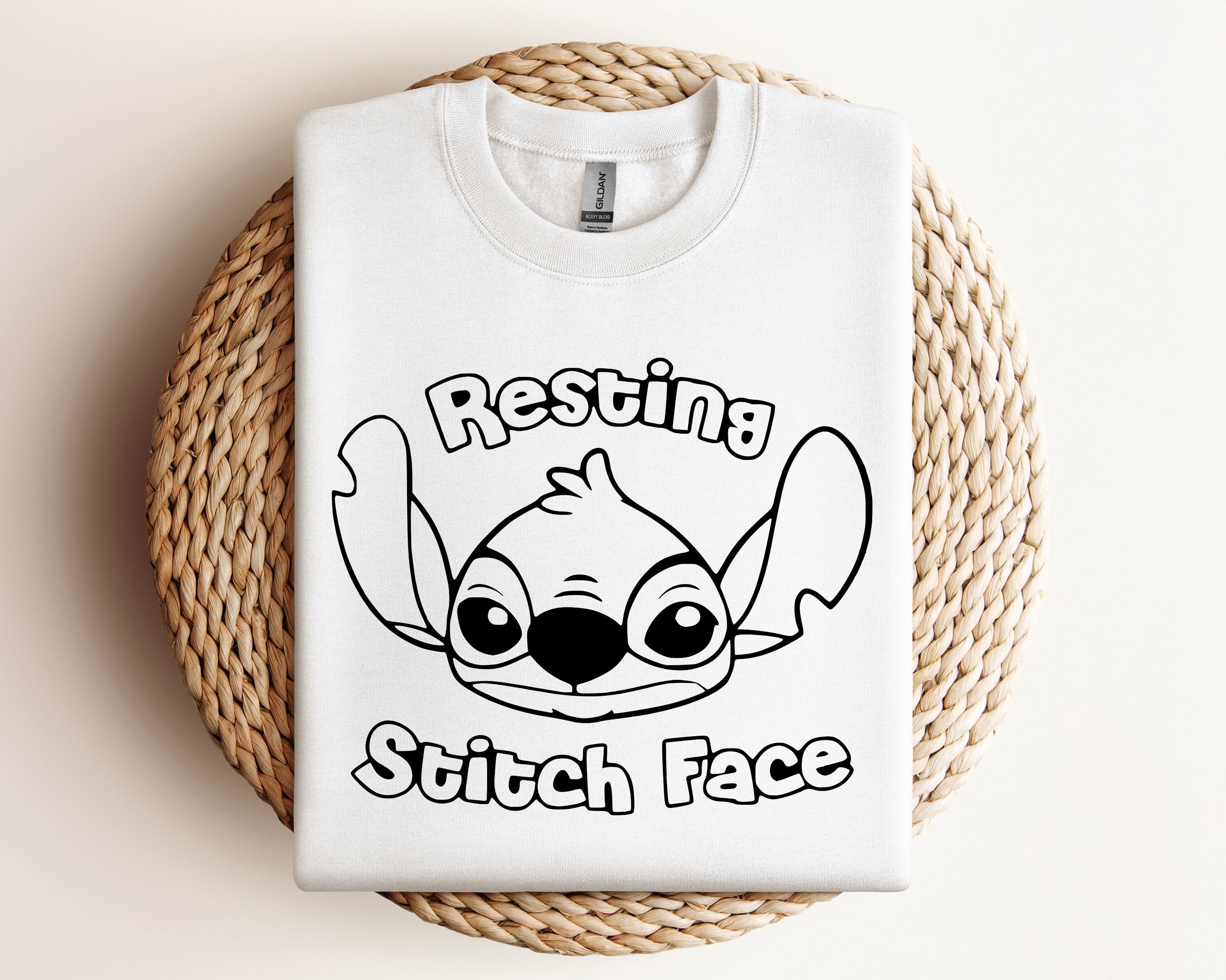 Stitch SVG, Stitch PNG, Stitch Clipart, Resting Stitch Face SVG, Cut Files for Cricut Silhouette ...