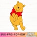 Winnie the Pooh Svg, Winnie the Pooh Clipart, Winnie the Pooh Face Svg ...