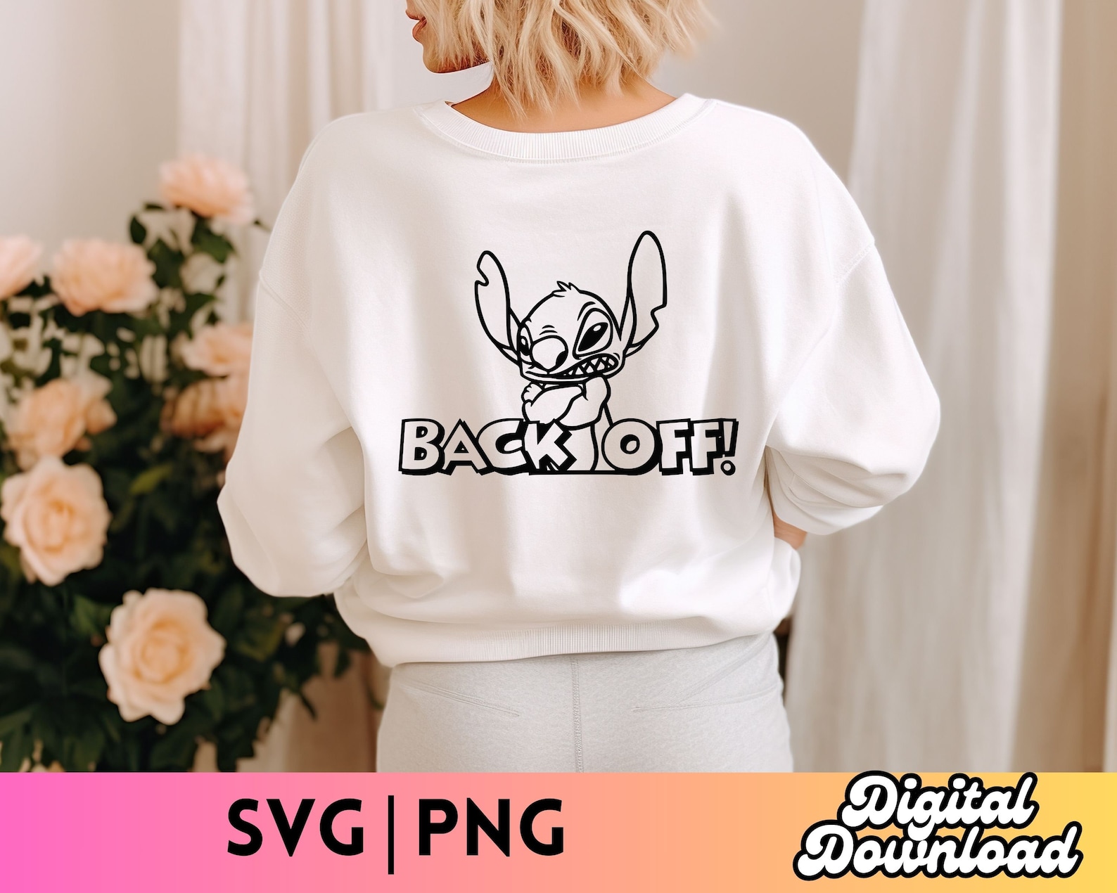 Stitch SVG, Stitch PNG, Stitch Clipart, Back off Stitch SVG, Funny Svg ...