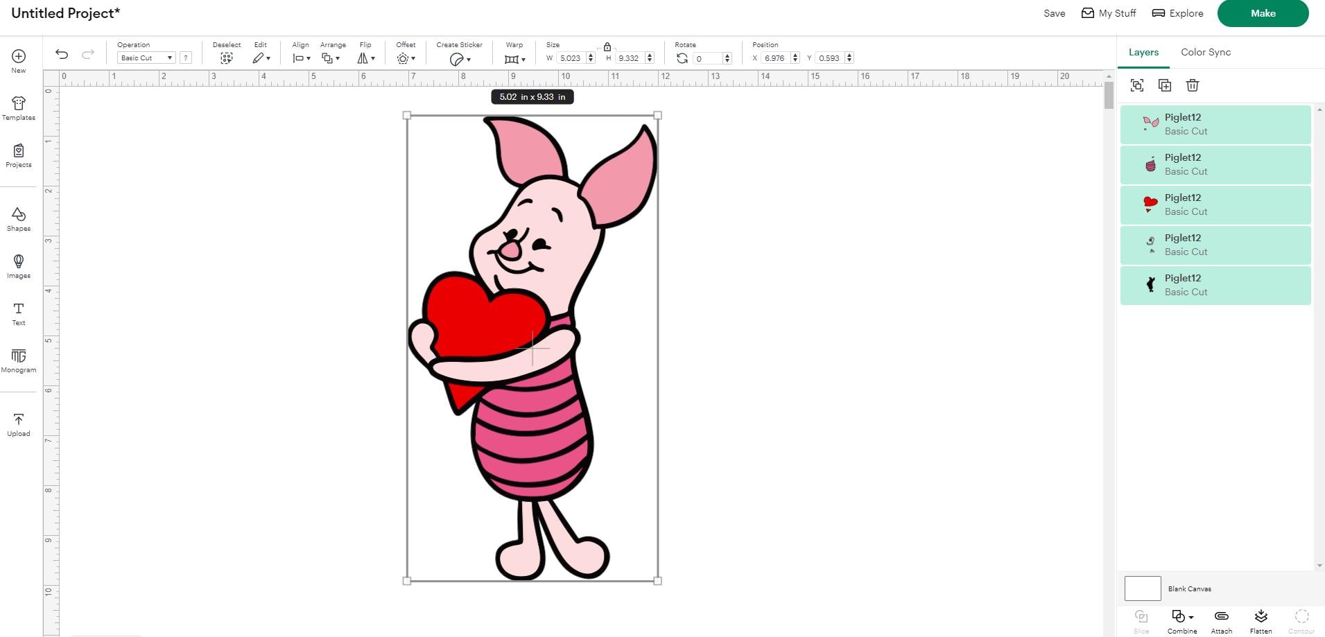Piglet Svg, Png, Pdf, Eps, Dxf - Etsy