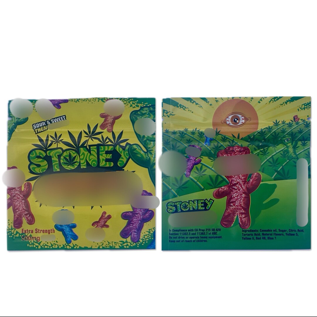 STONER SOUR GUMMIES 3.5g Cali Packs Resealable Mylar Bags Empty - Etsy