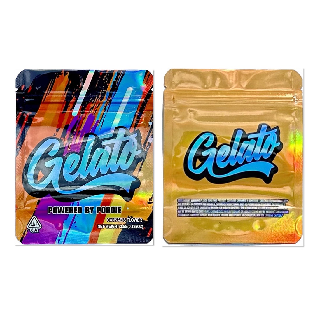 GELATO 3.5g Cali Packs Resealable Mylar Bags EMPTY - Etsy