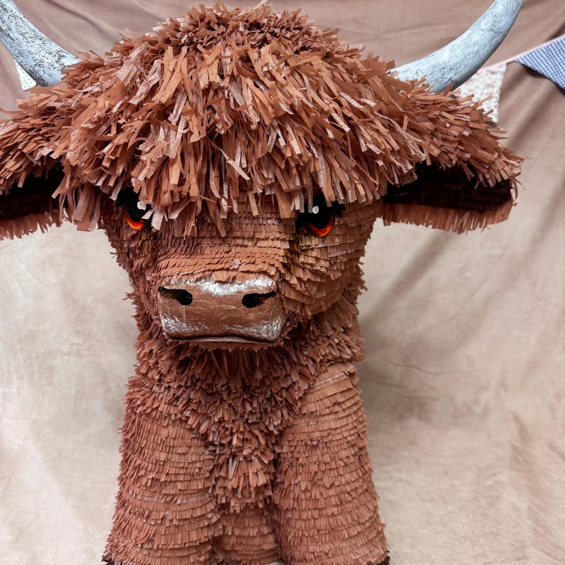 Highland Cow Piñata - Farm Piñata - Etsy