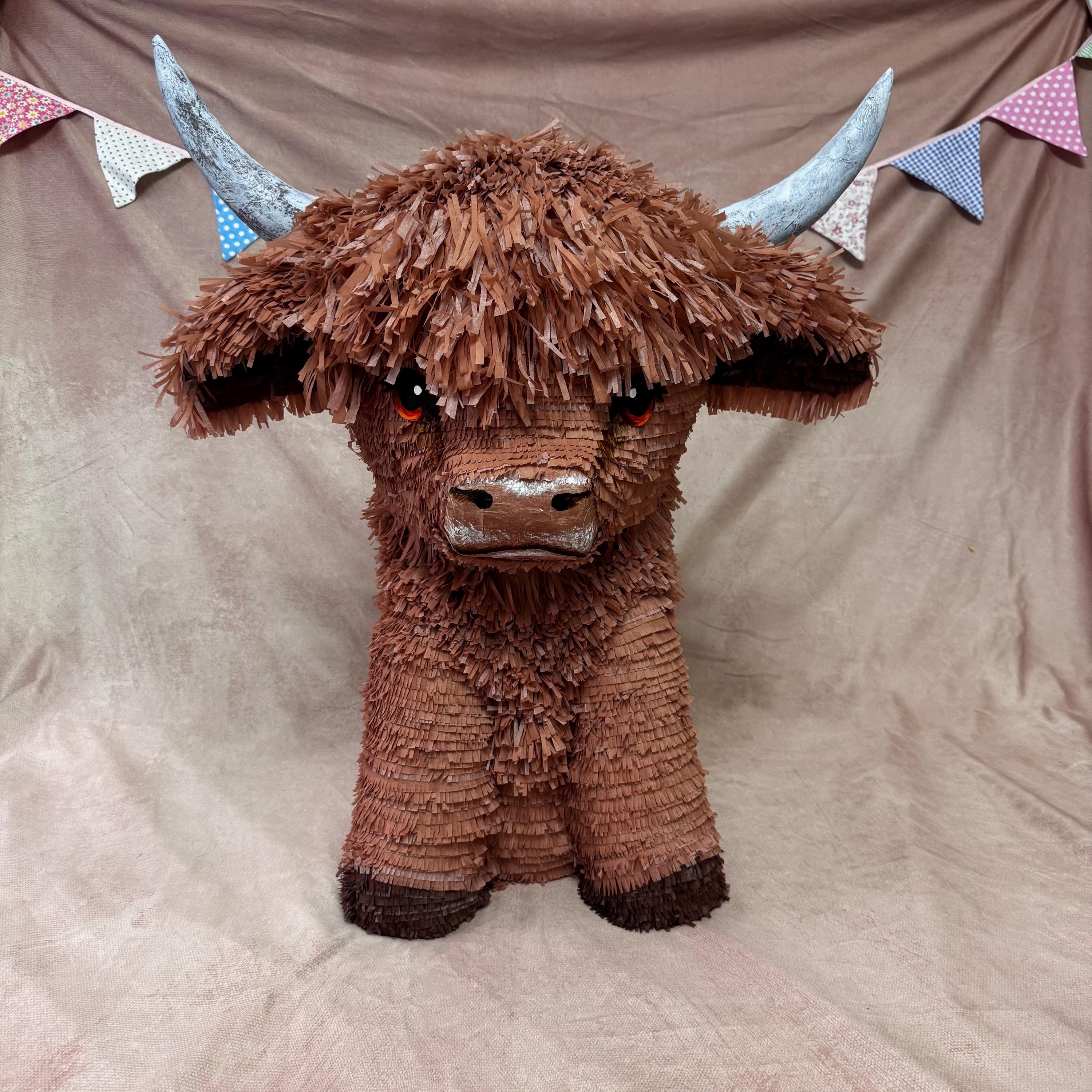 Highland Cow Piñata - Farm Piñata - Etsy