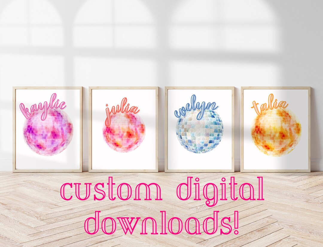 Custom Disco Digital Print - Etsy