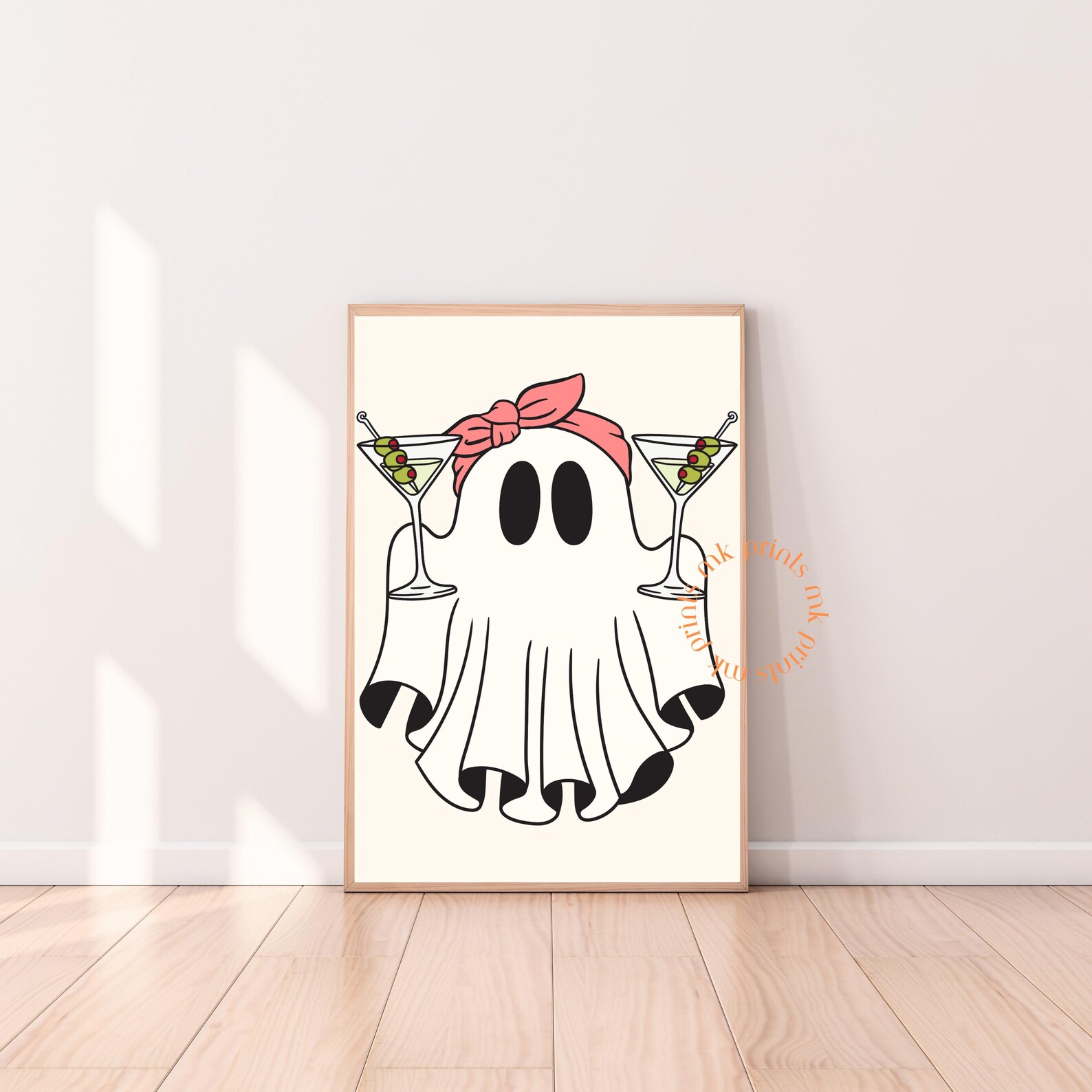 Girly Boozy Cocktail Ghost Halloween Prints - Etsy