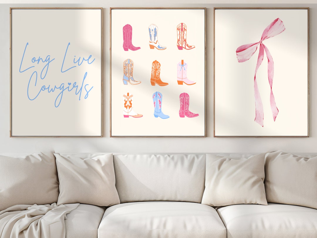 Long Live Cowgirls Digital Print Set of 3 - Etsy
