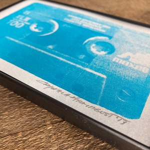 Cassette Tape Art, 1990's Cassette Tape Screenprint, Retro Cassette ...