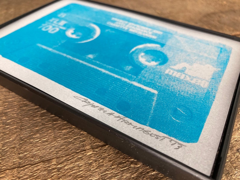 Cassette Tape Art, 1990's Cassette Tape Screenprint, Retro Cassette ...