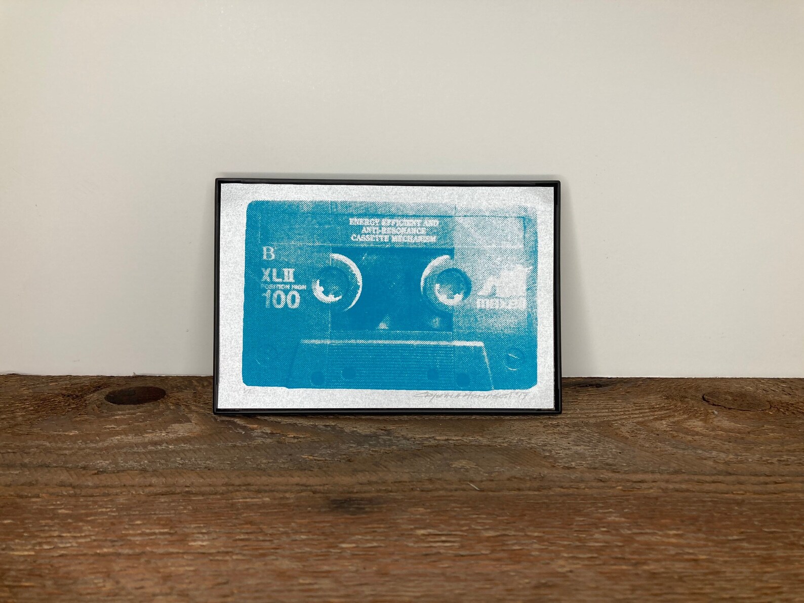 Cassette Tape Art, 1990's Cassette Tape Screenprint, Retro Cassette ...