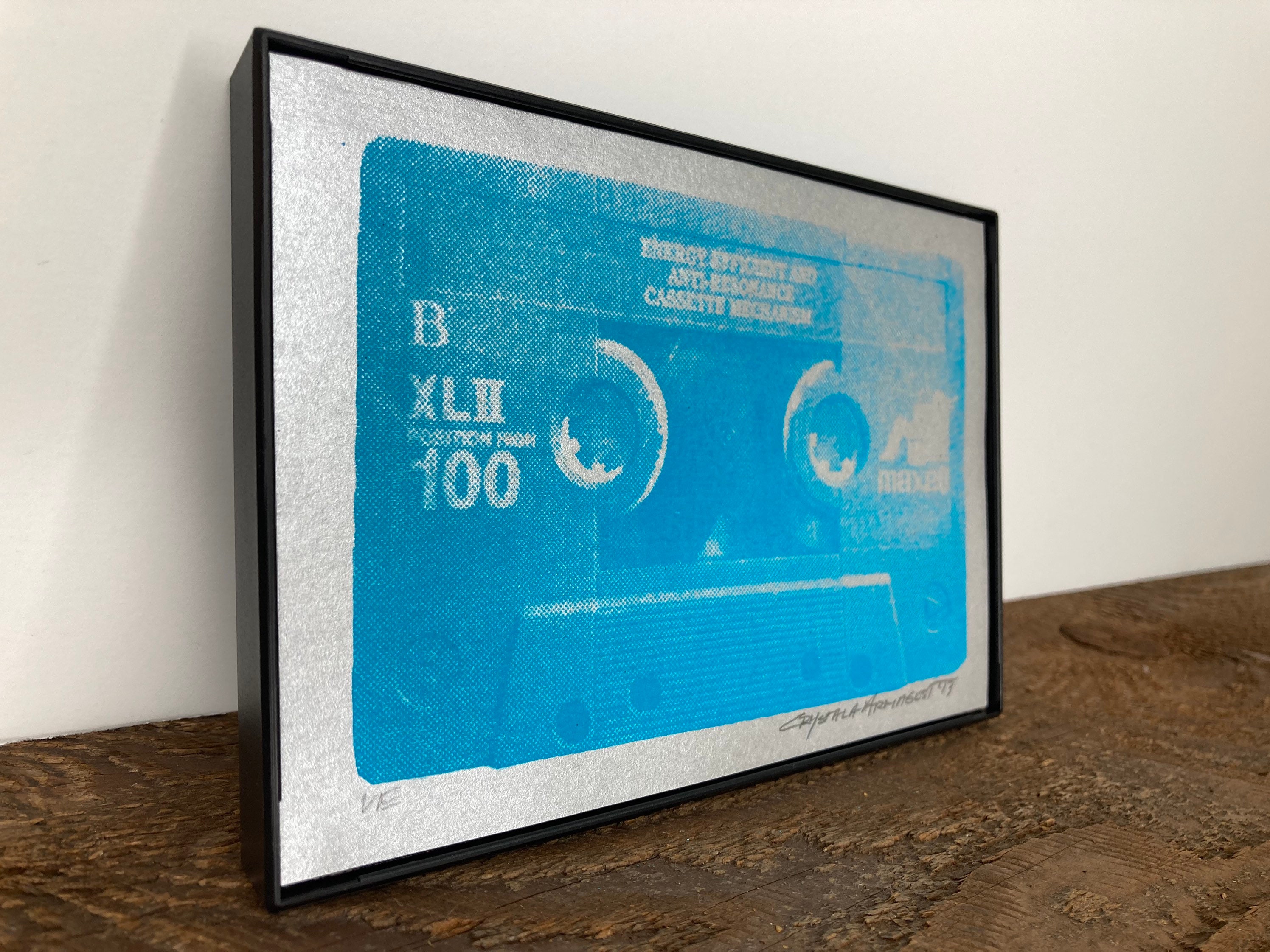 Cassette Tape Art, 1990's Cassette Tape Screenprint, Retro Cassette ...