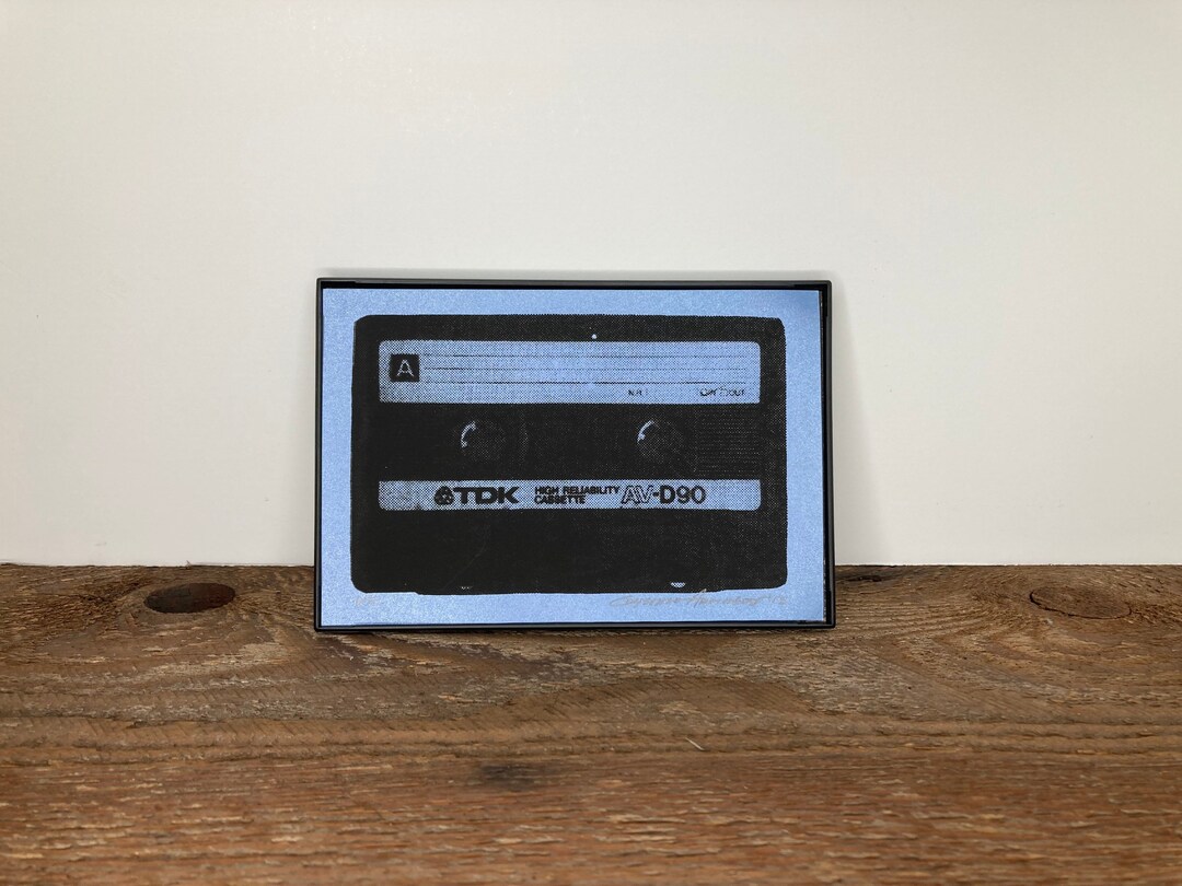 Vintage Cassette Tape Print, 80s Cassette Tape Art, Retro Cassette ...