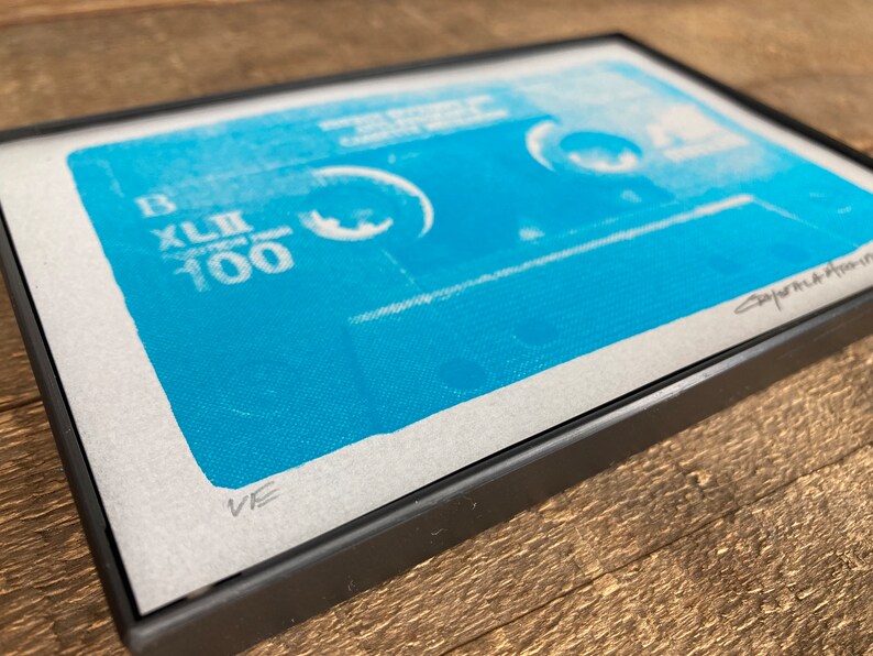 Cassette Tape Art, 1990's Cassette Tape Screenprint, Retro Cassette ...