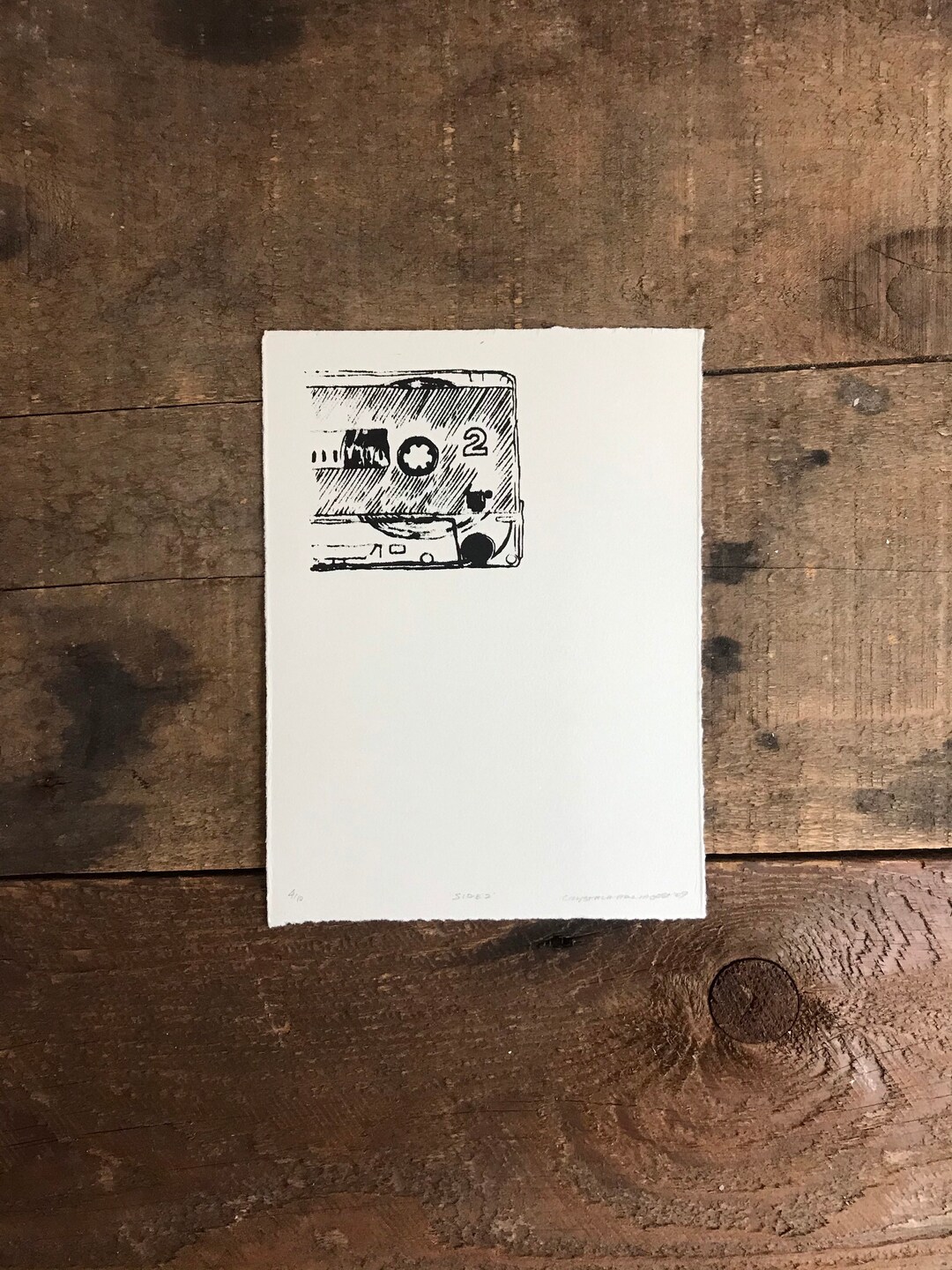 Cassette Tape Art, 1990s Cassette Tape Screenprint, Retro Cassette ...