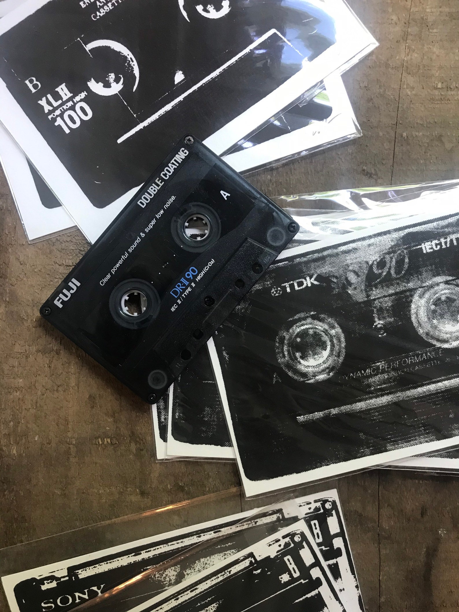 Cassette Tape Art, 1990's Cassette Tape Screenprint, Retro Cassette ...