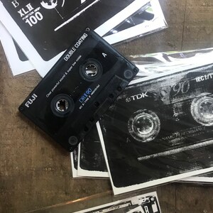 Cassette Tape Art, 1990's Cassette Tape Screenprint, Retro Cassette ...