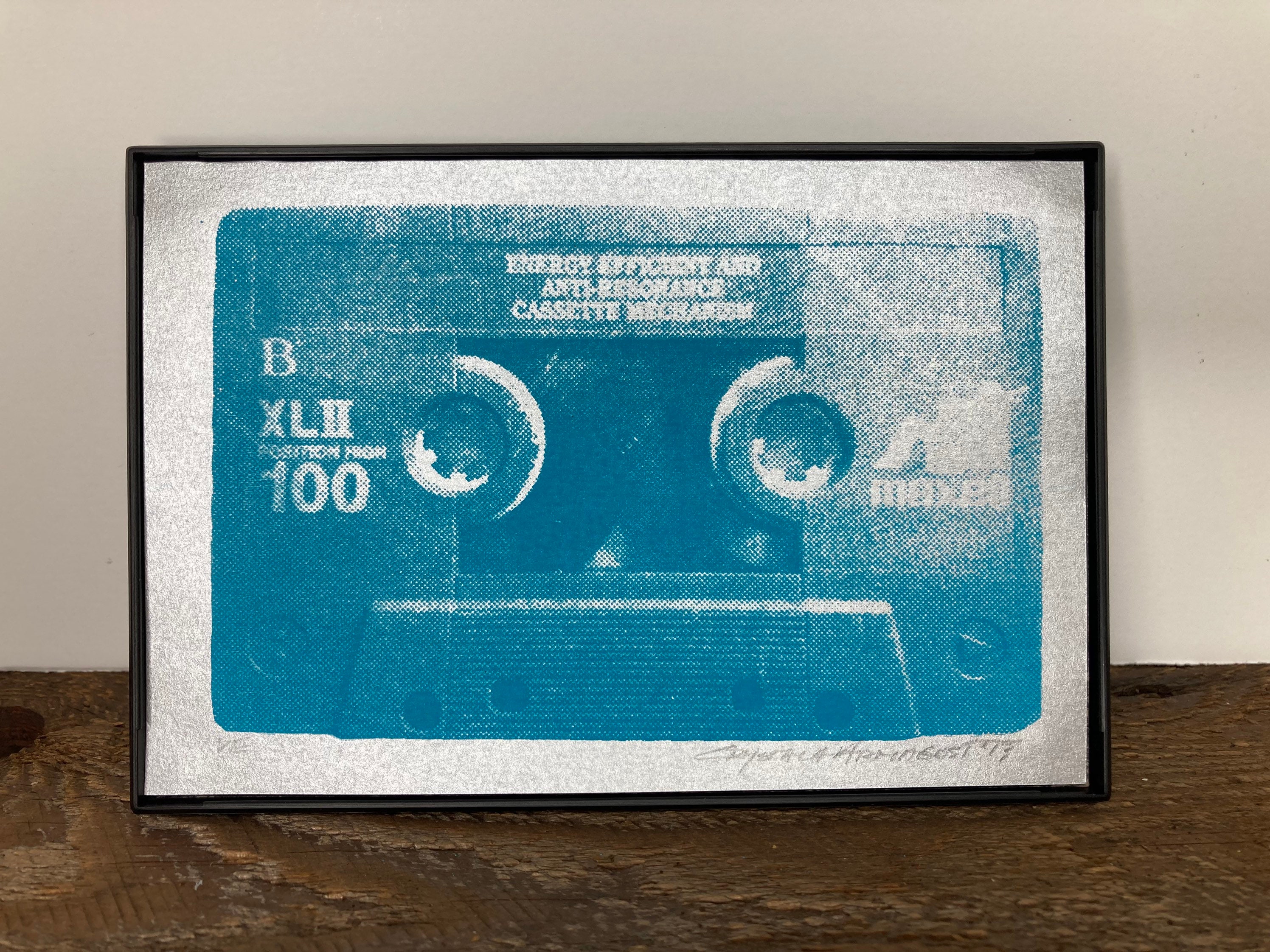 Cassette Tape Art, 1990's Cassette Tape Screenprint, Retro Cassette ...