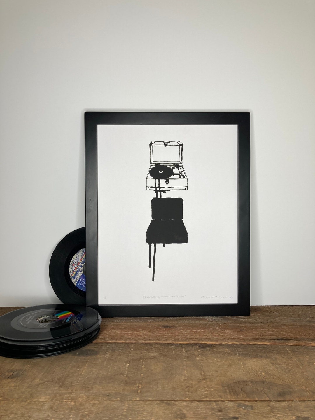 Record Player Print, Record Player Art, Retro Record Art, Retro Pop Art ...