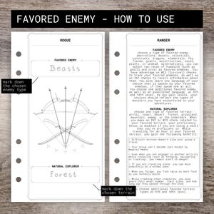 RANGER Character Sheet and Spell Book for Dnd 5e | Form Fillable Pdfs ...