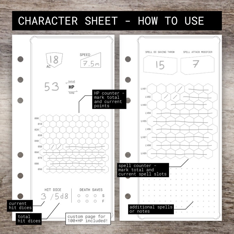 CLERIC Character Sheet and Spell Book for Dnd 5e | Form Fillable Pdfs ...