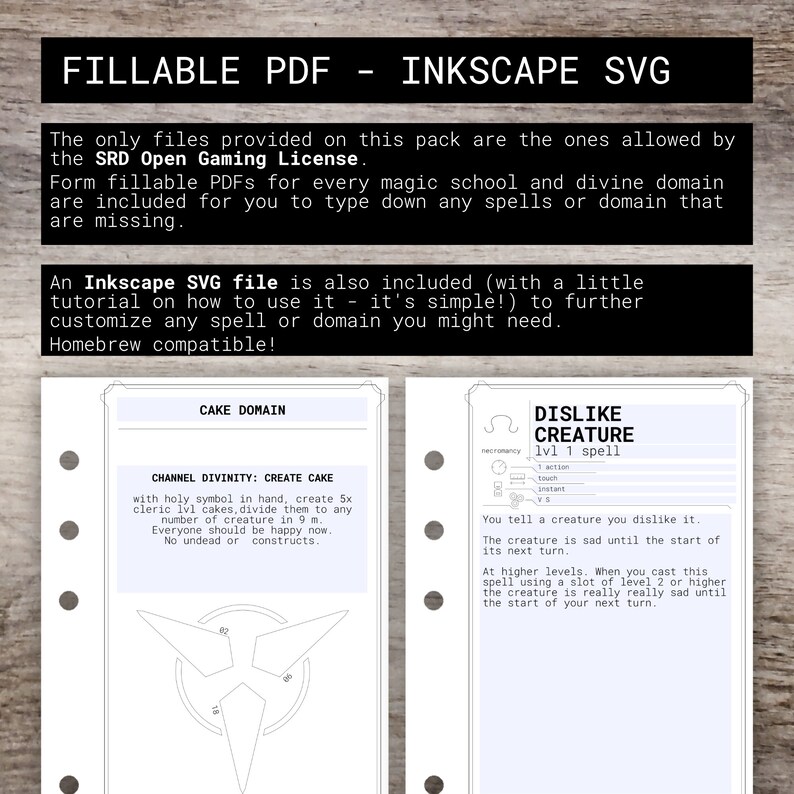 CLERIC Character Sheet and Spell Book for Dnd 5e | Form Fillable Pdfs ...