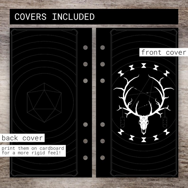 DRUID Character Sheet and Spell Book for Dnd 5e | Form Fillable Pdfs ...