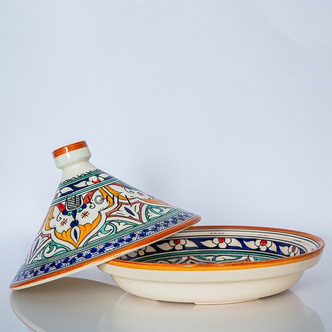 Berber-design-tagine Traditional Ceramic 100% Handcrafted-painted ...