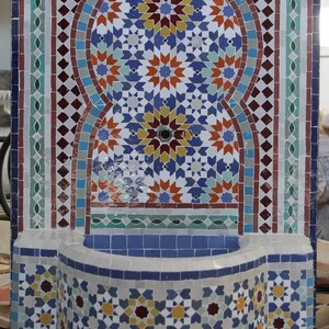 Fes Mosaic Fountain: for Indoor and Garden Décor craftsmanship at Its ...