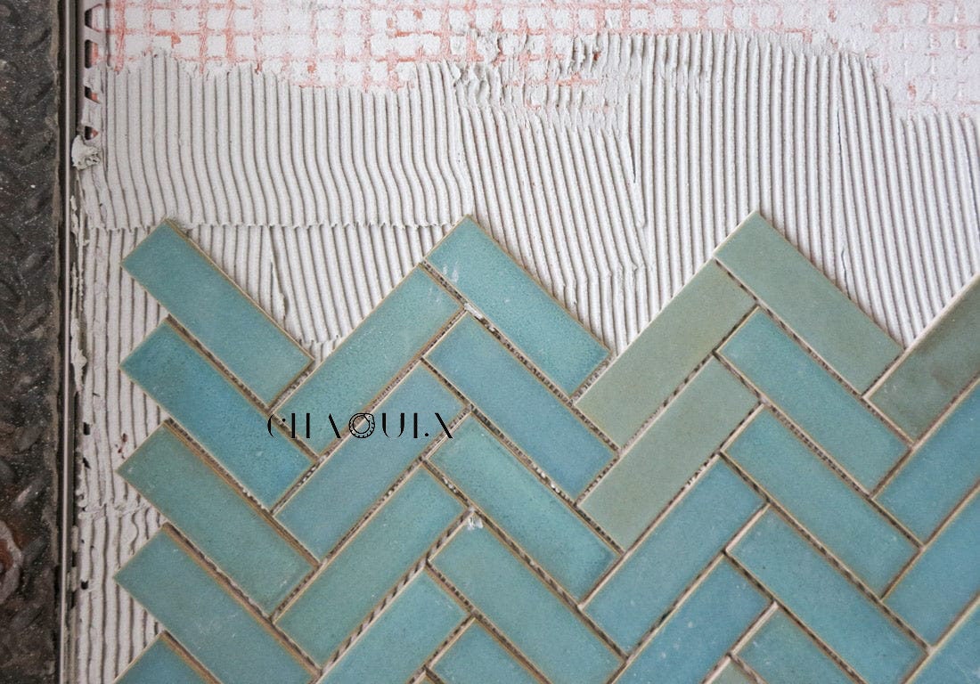 2x6 Sheeted Herringbone Ceramic Tiles For Wall Backsplash Unique Home