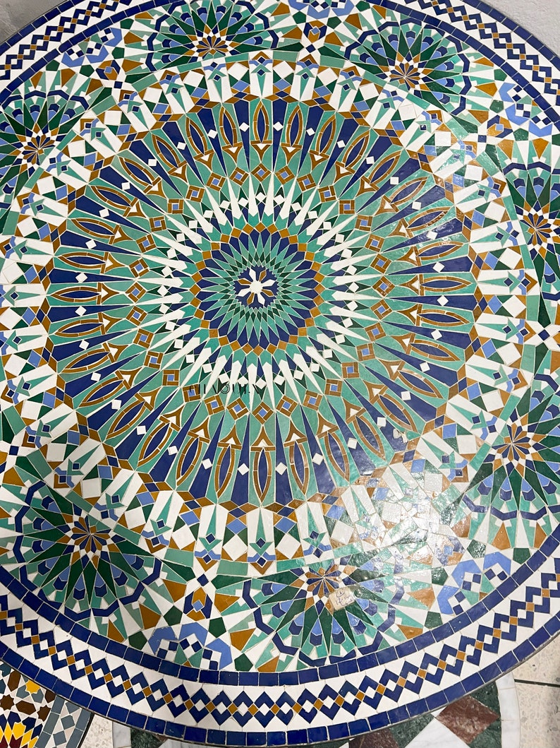 Moroccan Handcrafted Mosaic Table, Indoor & Outdoor, Amazing Luxury ...