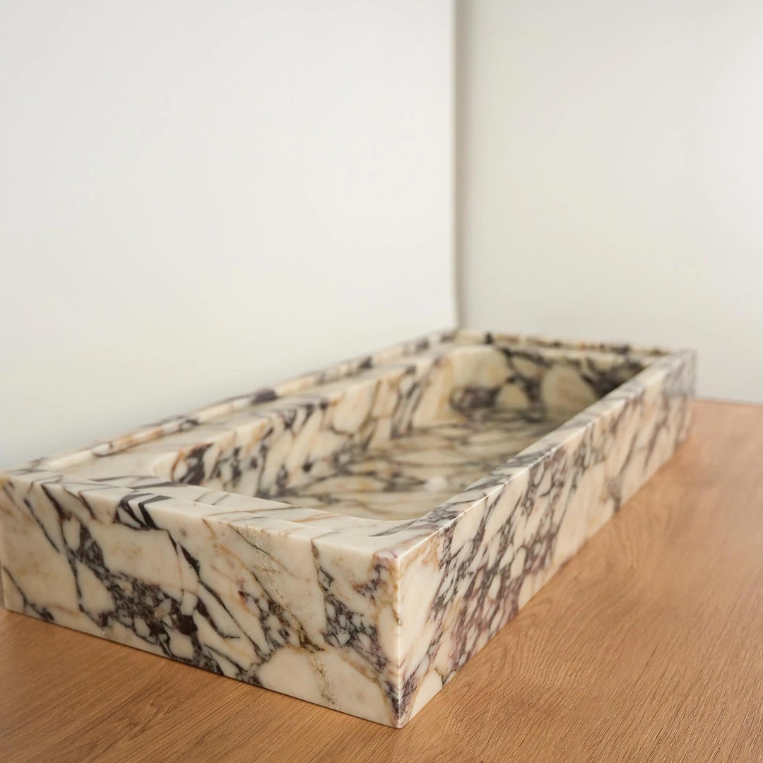 Calacatta Viola Marble Sink | Wall Mount, Vessel or Powder Room Vanity ...
