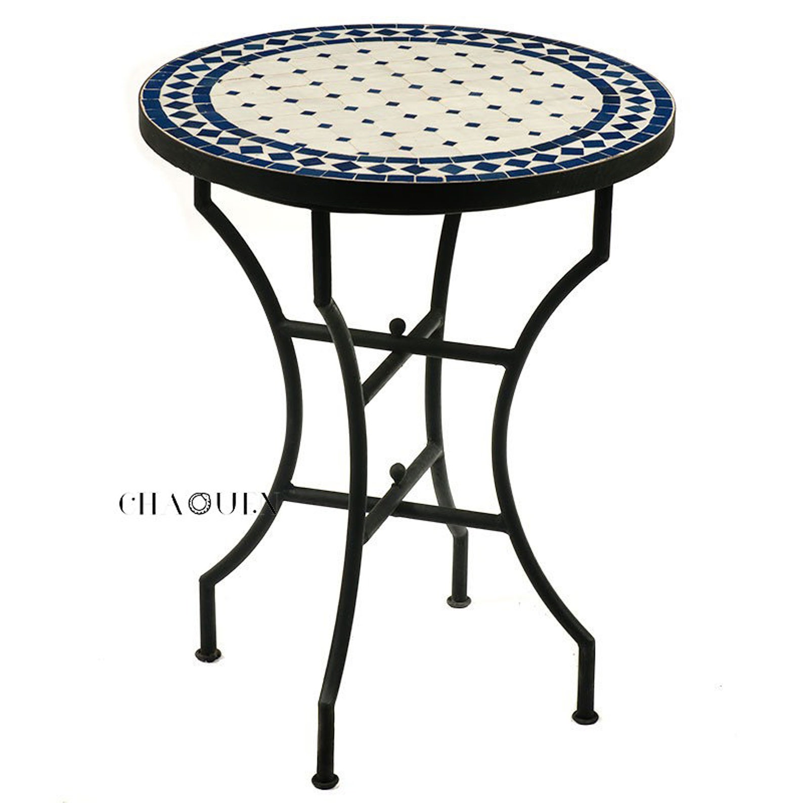 ZELLIGE MOSAIC Round Coffee Table : for Indoor and Garden Décor ...