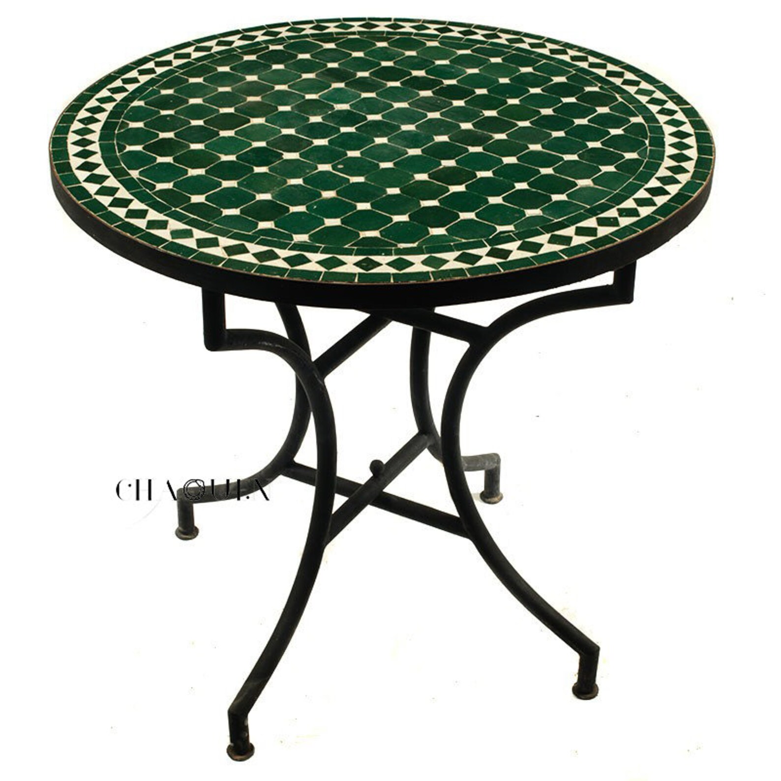 ZELLIGE MOSAIC Round Coffee Table : for Indoor and Garden Décor ...