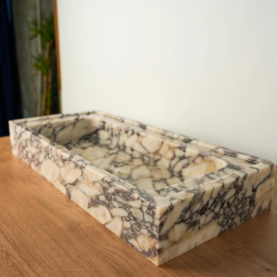 Calacatta Viola Marble Sink | Wall Mount, Vessel or Powder Room Vanity ...