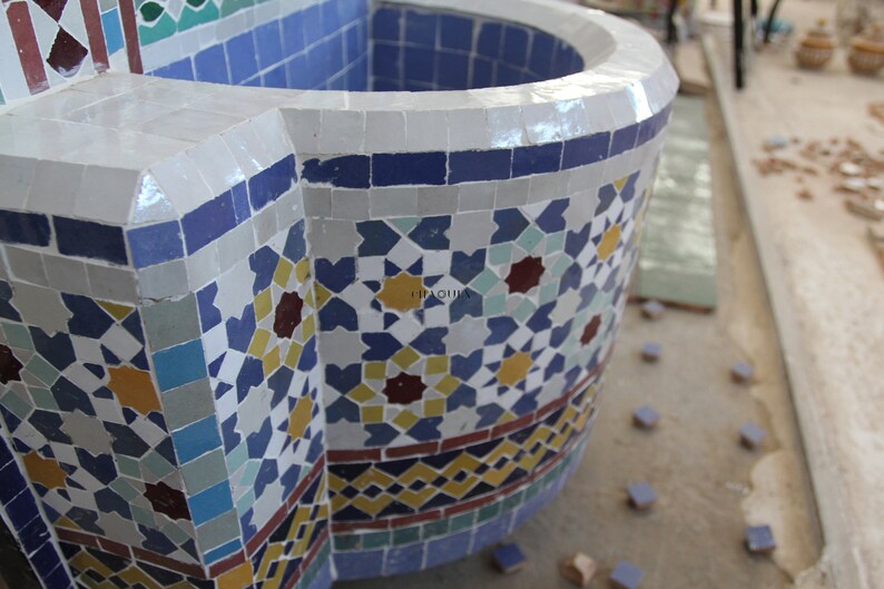 Fes Mosaic Fountain: for Indoor and Garden Décor craftsmanship at Its ...