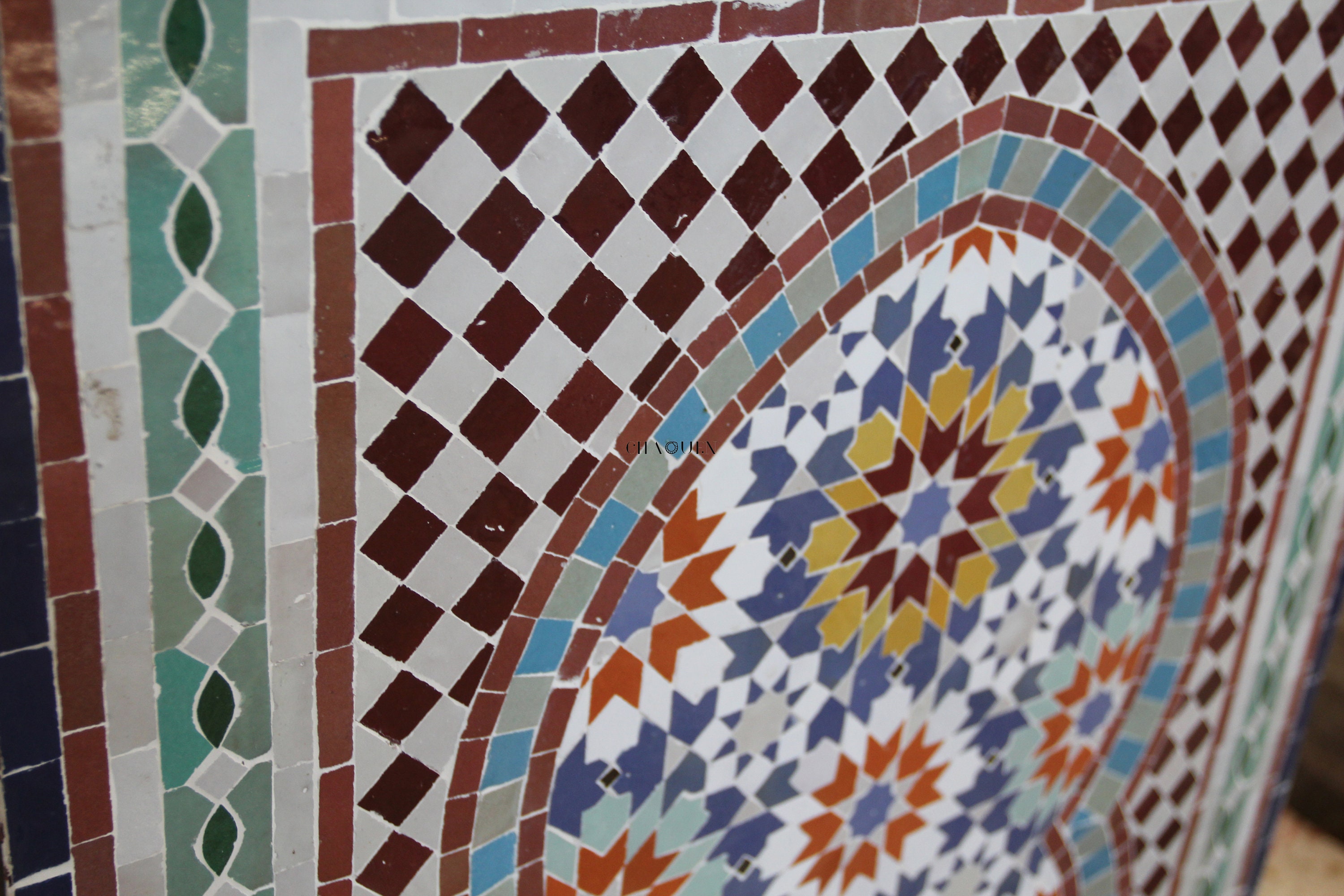 Fes Mosaic Fountain: for Indoor and Garden Décor craftsmanship at Its ...