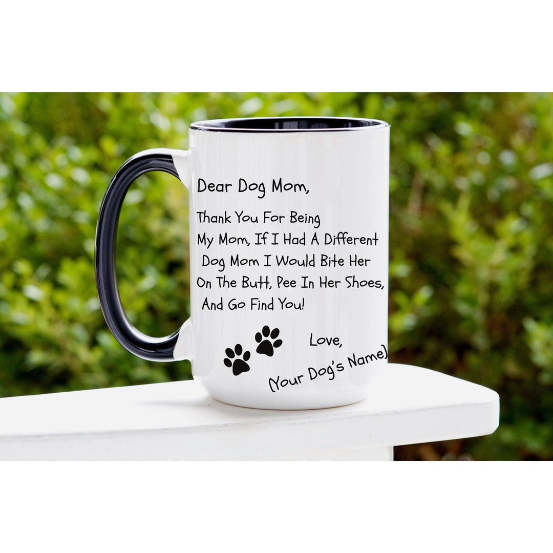 Personalized Dog Mom Coffee Mug, Dog Owner Coffee Mug, Dog Owner Gift ...