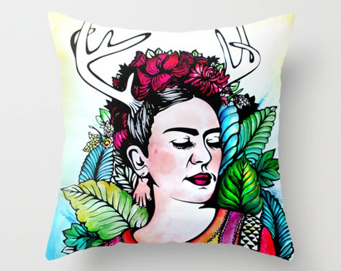 Frida Kahlo Throw Pillow 16 X 16 - Etsy