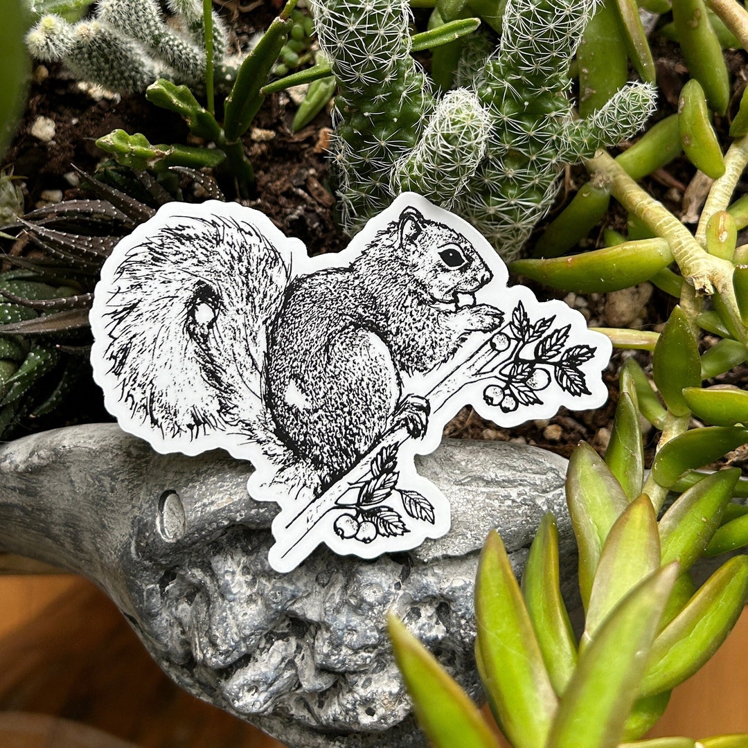 Black and White Matte Wally Sticker 3x3 - Etsy