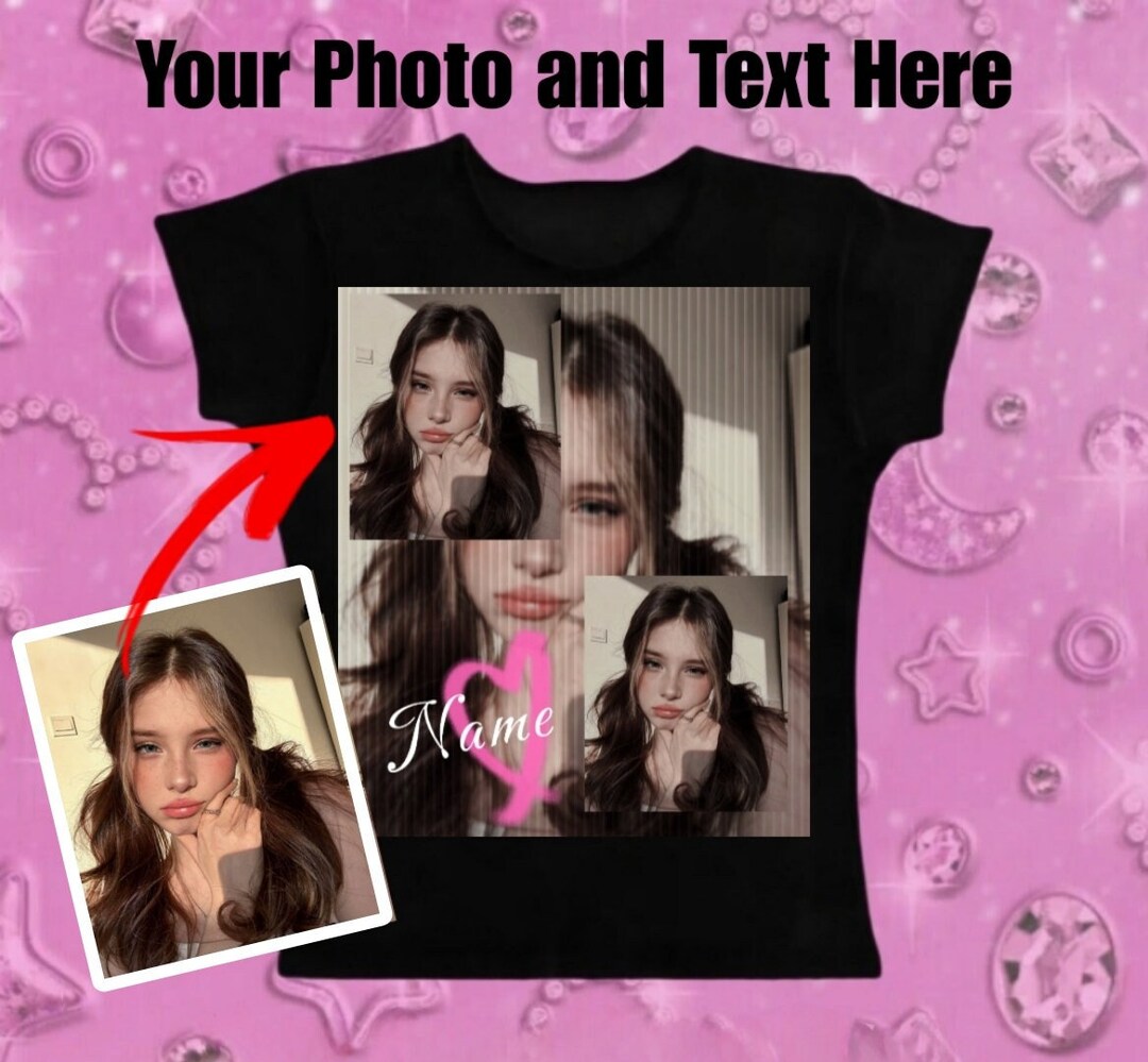 Only You Photo Shirt, Girlfriend Collage Shirt, Collage Photo Shirt ...