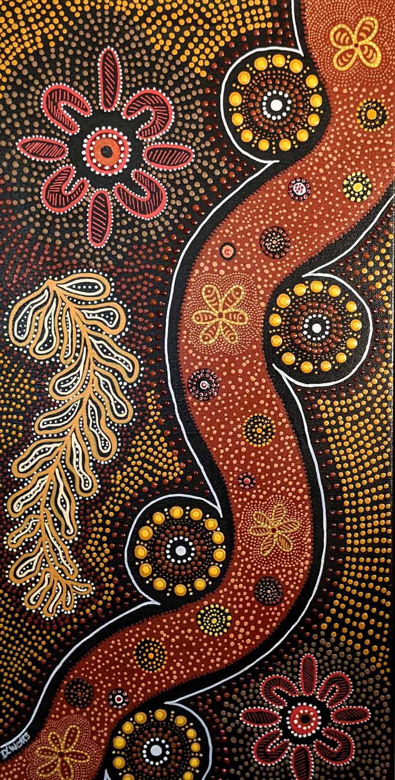 Earth Path Dot Art - Etsy