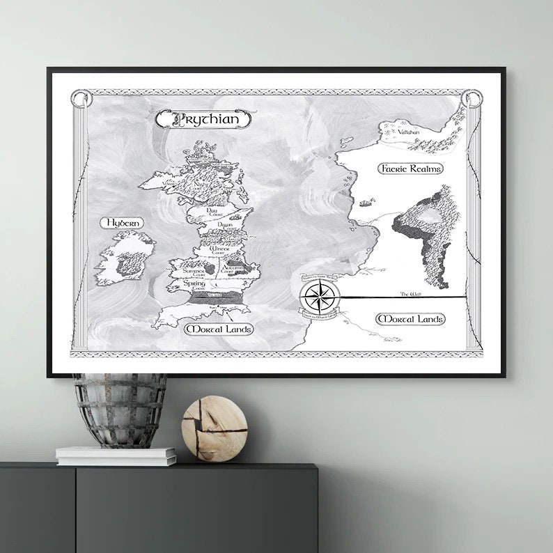PNG Map of Erilea, Map of the World of Throne of Glass, Sarah J. Maas ...