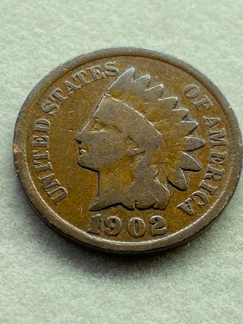 1902 Indian Head Penny - Etsy