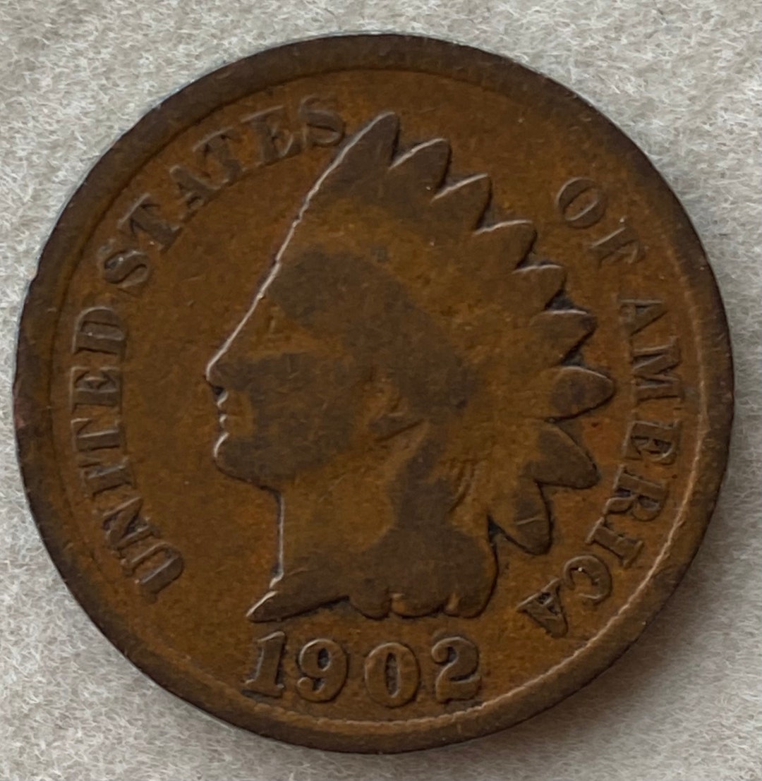 1902 Indian Head Penny - Etsy