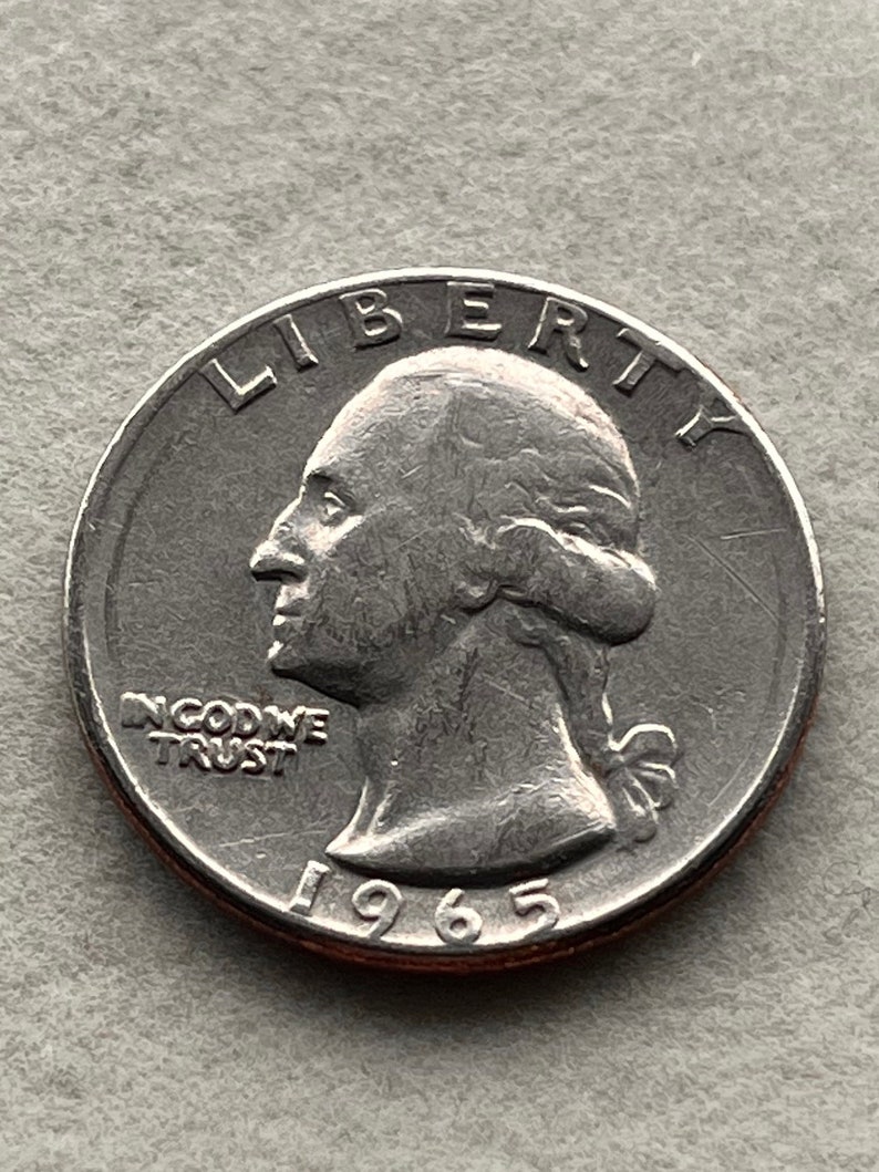 1965 Quarter, Doubled Line Error Around the Rim - Etsy
