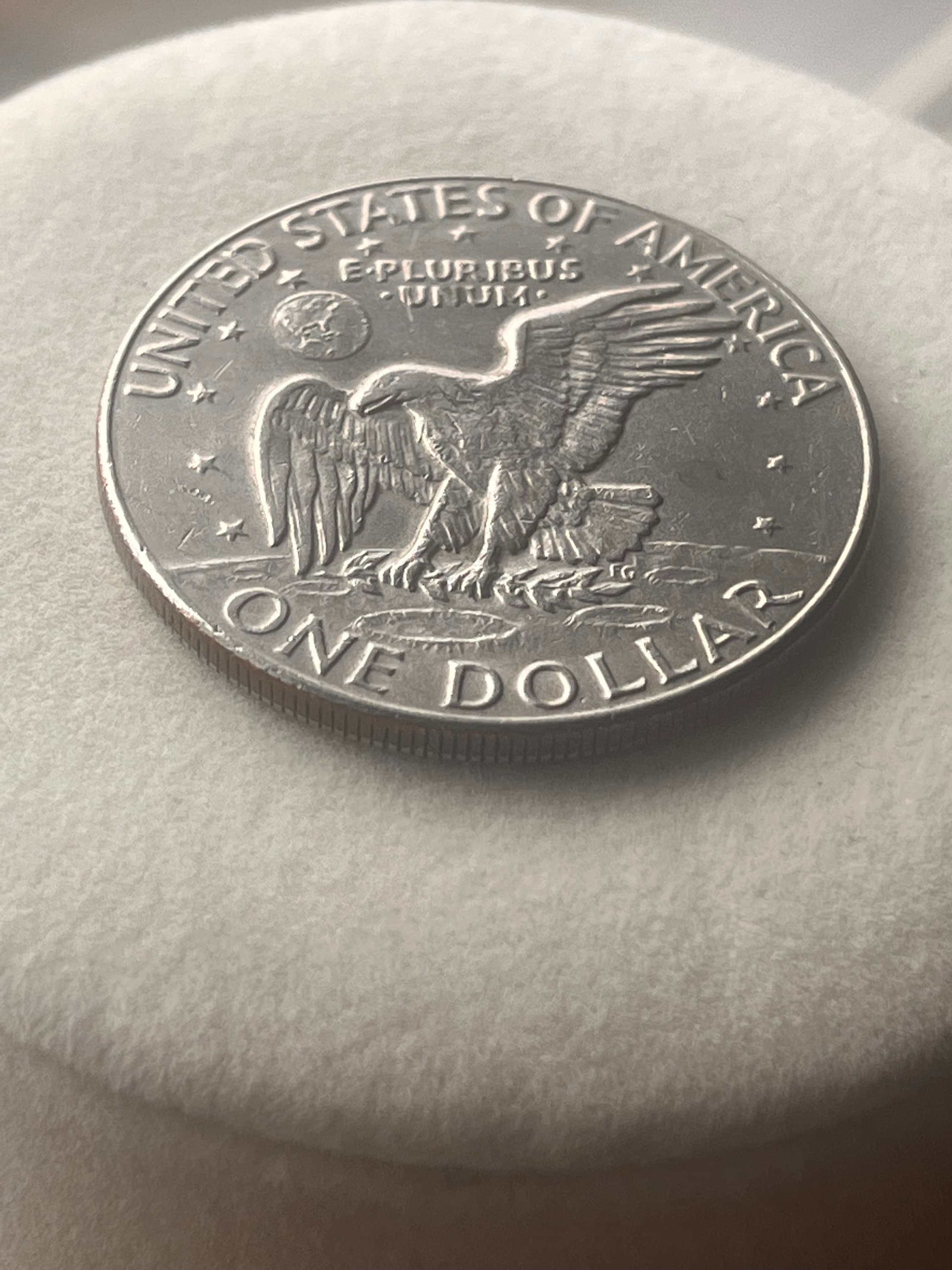 1974 Eisenhower One Dollar D Mint Mark US Coin Old Vintage United ...