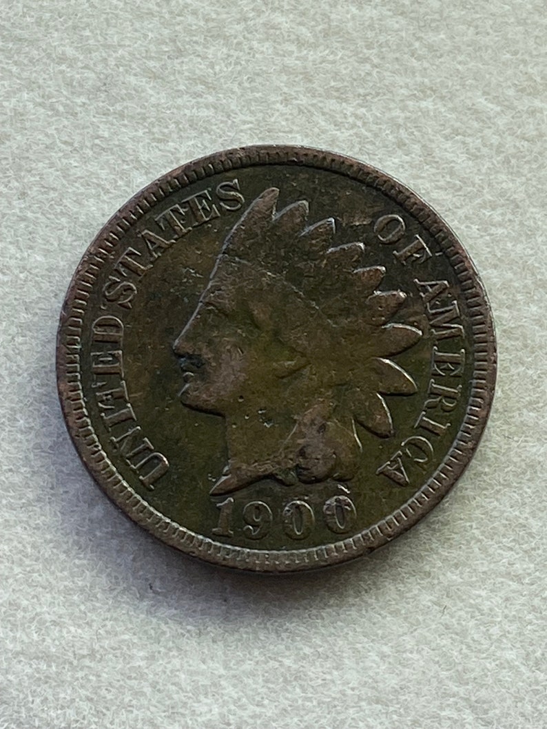 1900 Indian Head Penny - Etsy