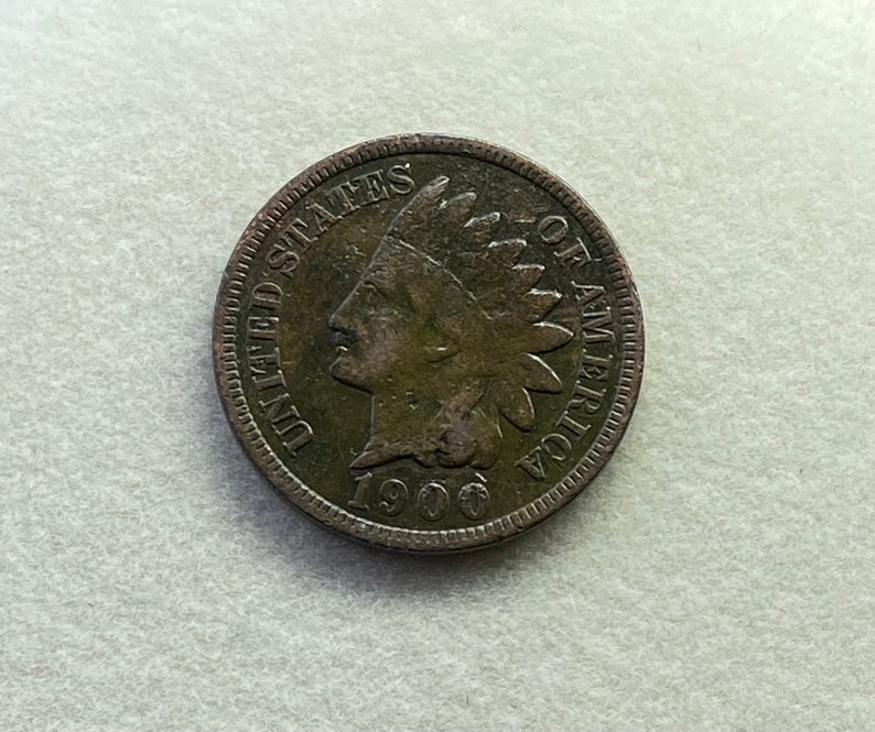 1900 Indian Head Penny - Etsy
